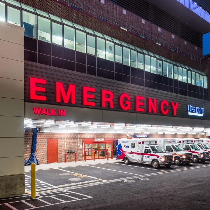 Upstate University Hospital Emergency Entrance | MRB Group