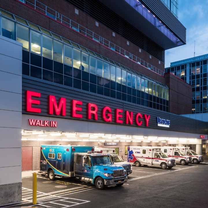 Upstate University Hospital Emergency Entrance | MRB Group
